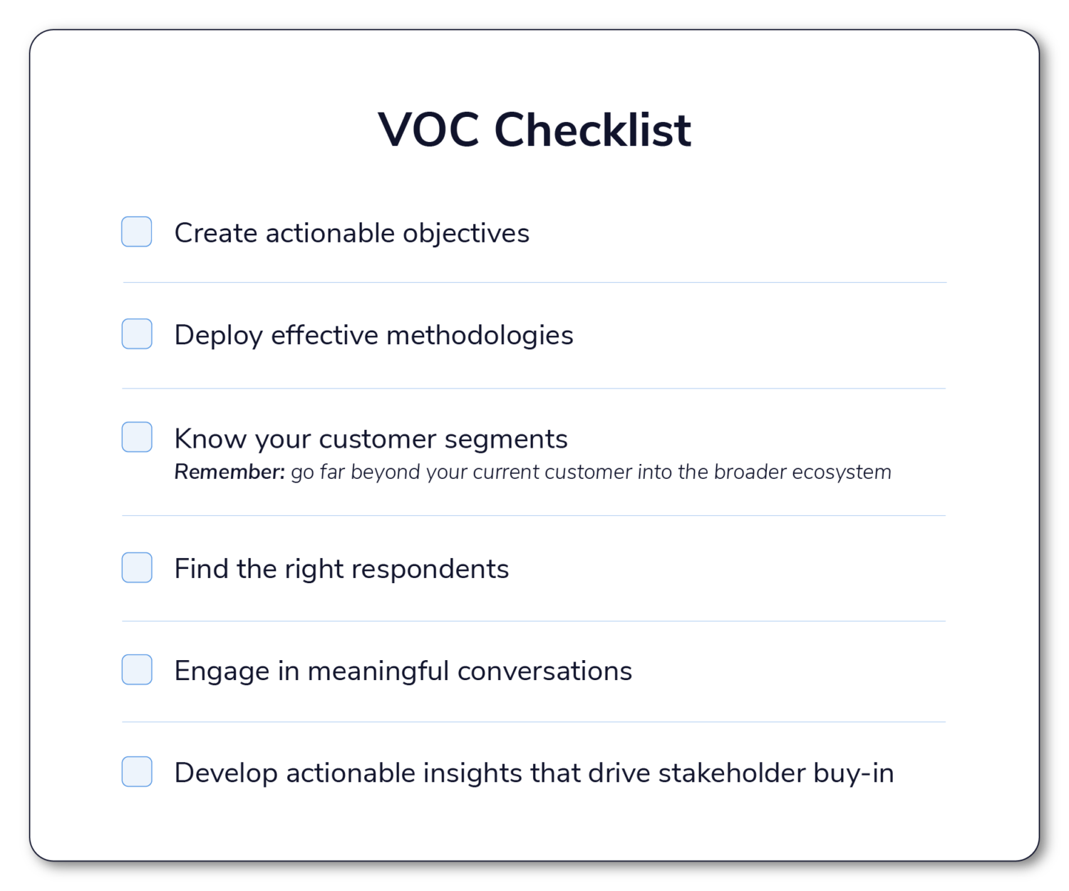 Voice Of Customer Research (VoC Research) | GLG